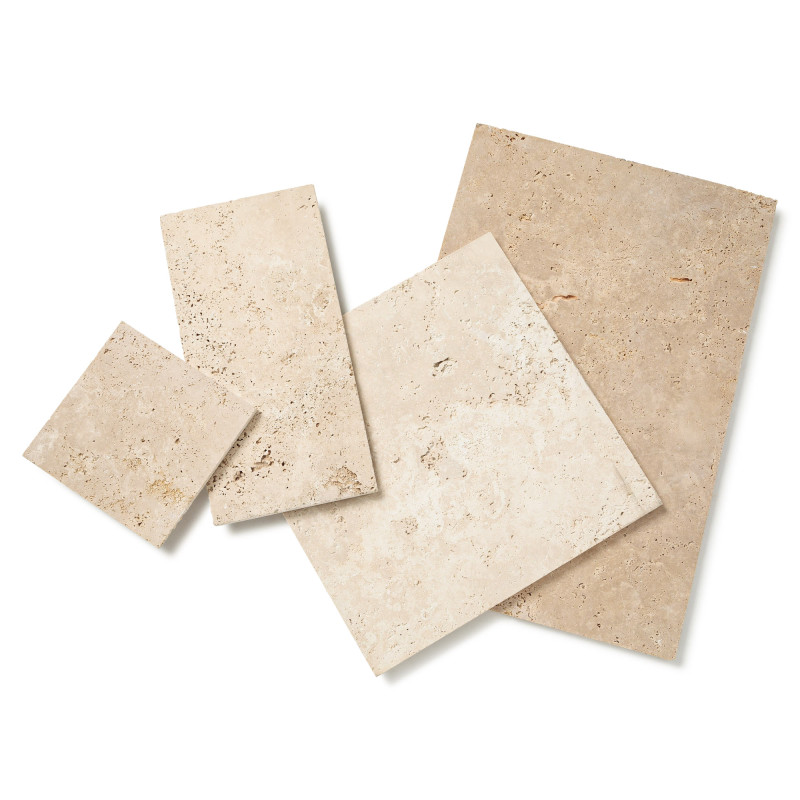 Carrelage Travertin Multiformat Opus Beige Clair 2nd | RO'MA Nature