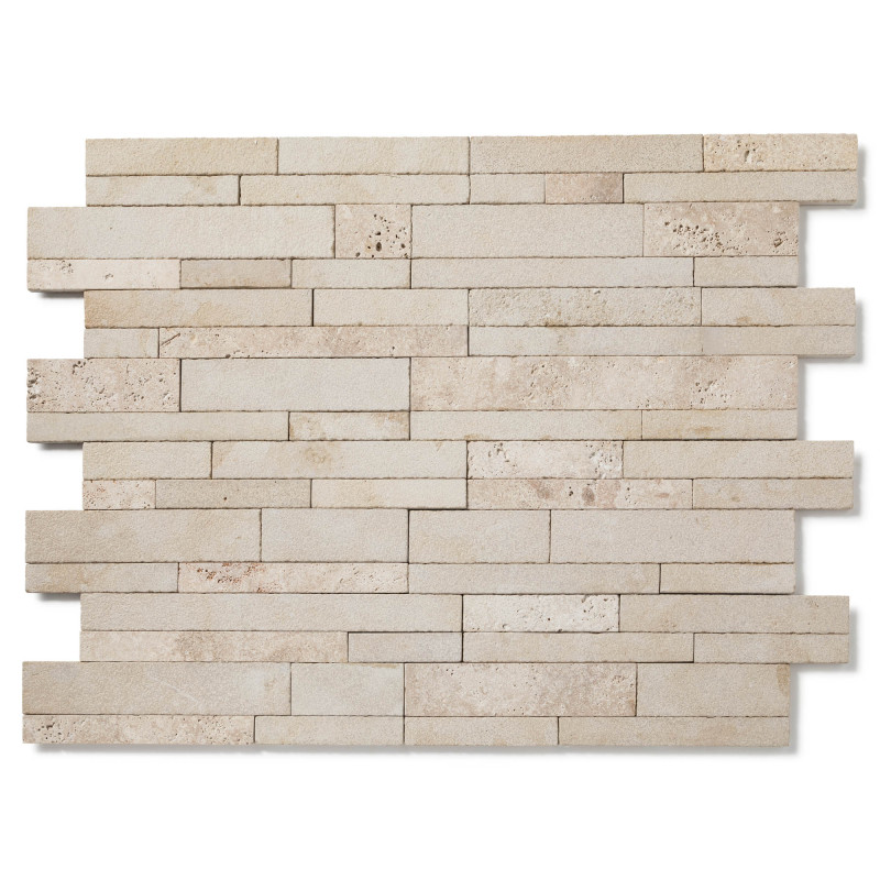 Parement pierre Atlas/Travertin Beige 50x20 cm | RO'MA Nature Pierre