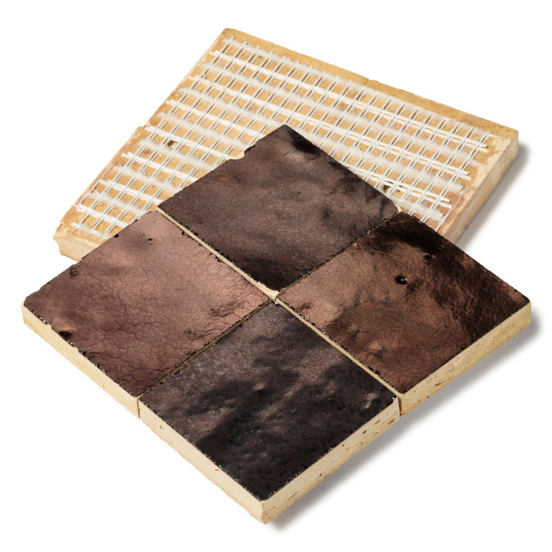 Echantillon de Zellige Bronze 5x5 cm| RO'MA Nature