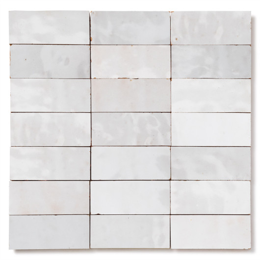 Zellige Marocain Blanc Fes 4,2x10 cm | RO'MA Nature