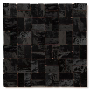 Zellige Marocain Noir Intense 2,4x4,9 cm | RO'MA Nature