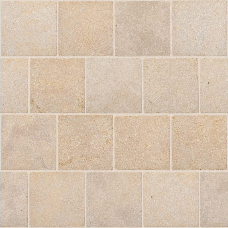 Pavé Pierre Naturelle Atlas Beige 15x15x3 cm | RO'MA Nature